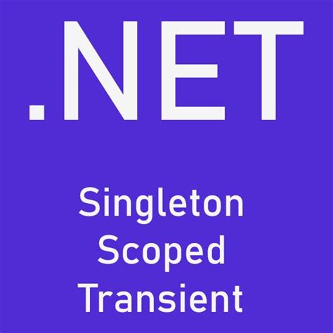 singleton scoped and transient in core