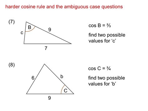Median Don Steward Mathematics Teaching Cosine Rule