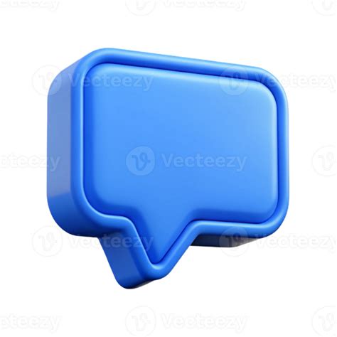 Extraordinary Rare Crisp Edges Speech Bubble Icon With Flat Blue Fill Symmetrical With Scalable