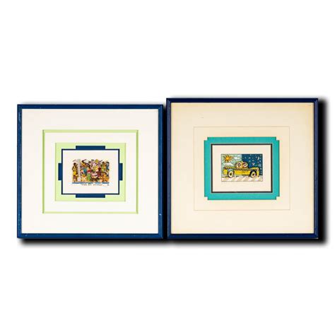 Lot James Rizzi American 1950 2011 Two Works