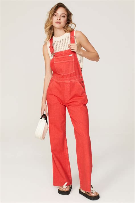 Red Flare Overalls By Wrangler Rent The Runway
