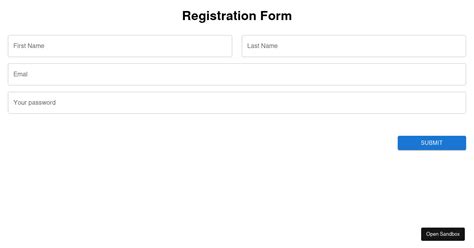 Registration Form Mui Forms Forked Codesandbox