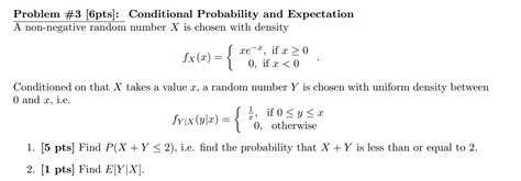 Solved Problem Pts Conditional Probability And Chegg