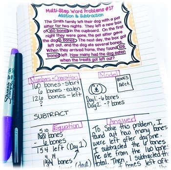 Add Subtract Multi Step Word Problems By Teaching With A Mountain View