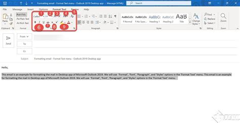 How To Format A Message In Microsoft Outlook 2019 Dp Tech Group