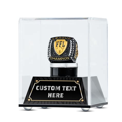 Design Your Own Championship Ring Display Case Fantasy Champs