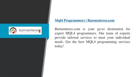 Ppt Mql4 Programmers Powerpoint Presentation Free