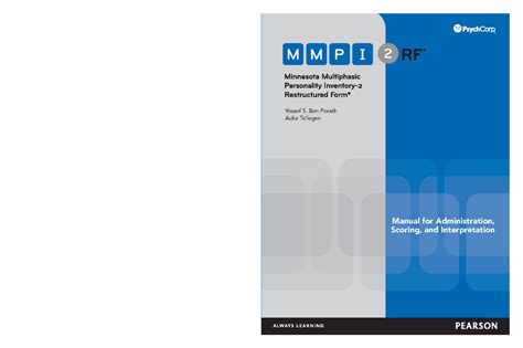 Mmpi Scale Copyright © 2008 2011 By The Regents Of The University Of Minnesota All Rights