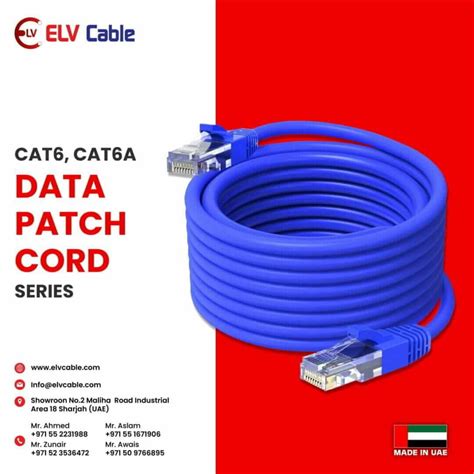 5 Best Ethernet Patch Cord By Elv Cables Elv Cables Uae