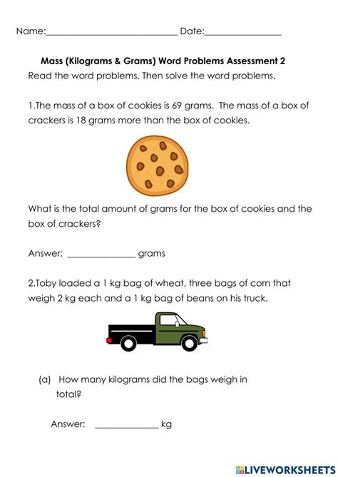 Mass Word Problems Year 5 Cgp Plus Worksheets Library