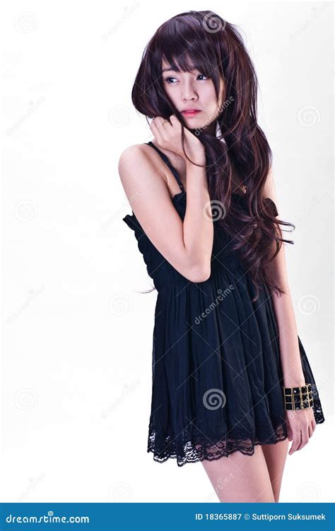 Fille Asiatique Sexy Image Stock Image Du Poteau Bikini