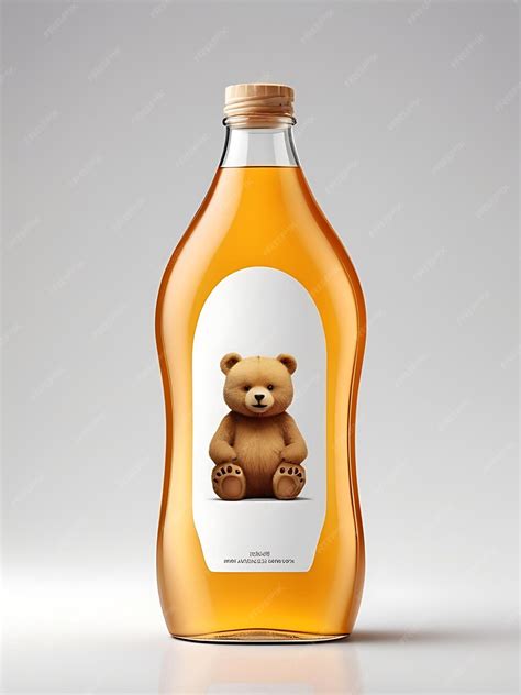 Honey Bear Bottle Mockup Premium Ai Generated Image