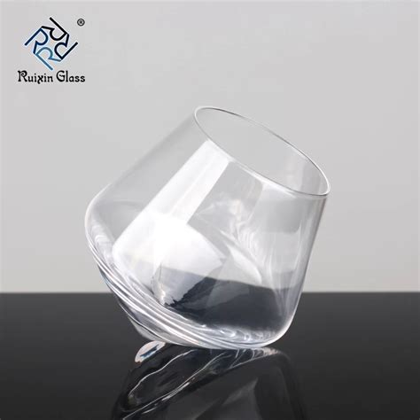 Hand Made Premium Lead Free Crystal Stemless Rolling Crystal Wine Glasses