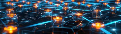 3d Model Abstract Art Of Cybersecurity Abstract Command Center With Glowing Network Connections