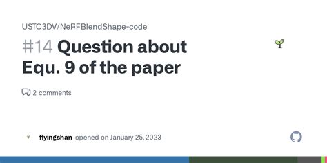 question about equ 9 of the paper · issue 14 · ustc3dv nerfblendshape code · github