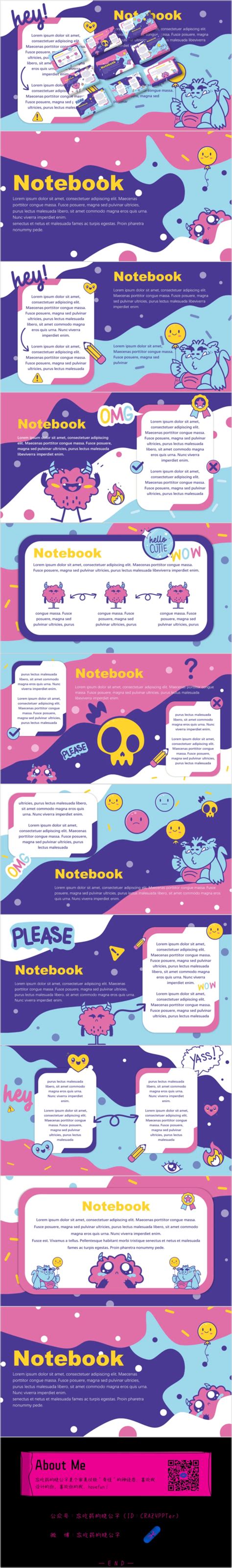 Notebook Journal Google Slides Template Just Free Slide