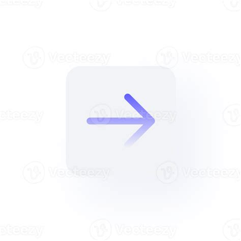 White Neumorphism Button Icon Arrow Right 24238841 Png