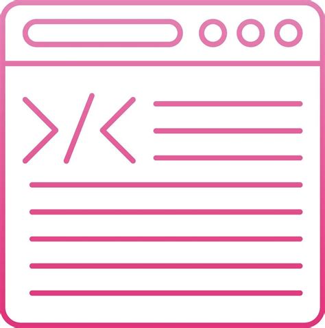 coding line gradient icon 47368334 vector art at vecteezy