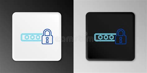Line Password Protection And Safety Access Icon Isolated On Grey