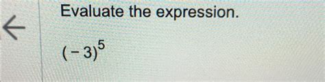 Solved Evaluate The Expression 3 5 Chegg Com