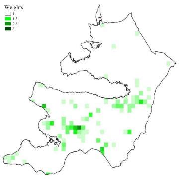 1 Bias Map Used To Run MaxEnt Download Scientific Diagram