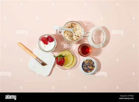 Homemade Strawberry Face Mask Ingredients Strawberry Yoghurt Honey