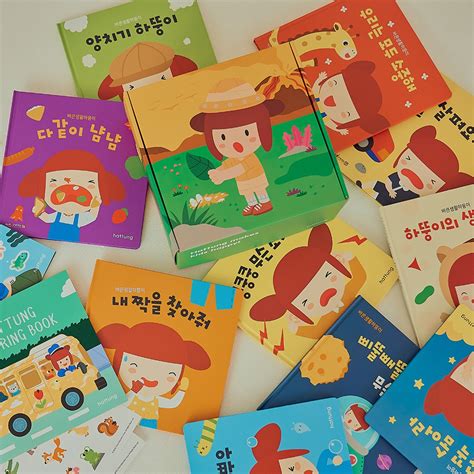 마더케이몰 Set 바른생활하뚱이 동화책 10권 세이펜 호환 인성동화 소전집 선물 포장