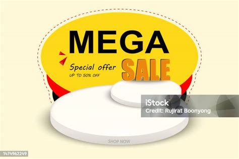 메가 세일 배너 스페셜 오퍼 50 할인 웹사이트 앱 또는 온라인 쇼핑 광고를 위한 템플릿 판매 가격에 대한 스톡 벡터 아트 및 기타 이미지 Istock