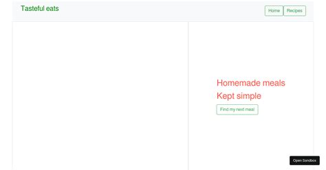 Recipe App Codesandbox