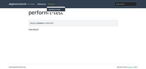 차라투 블로그 Pkgdown을 활용한 R 패키지 문서화