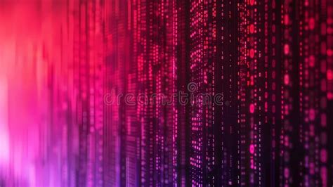 Abstract Digital Binary Code Background Big Data Concept Generative Ai Illustrations Stock