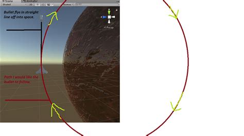 How Can I Make A Physics Base Projectile Move Along The Path Of A