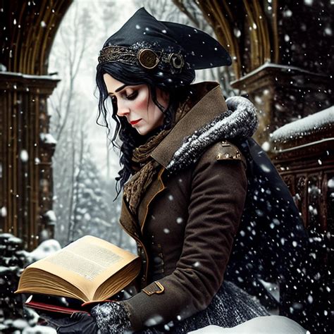 Premium Ai Image Witch Reading A Book