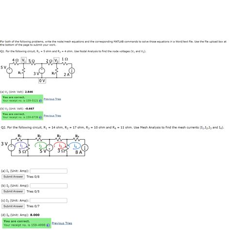 Solved For Both Of The Following Problems Write The