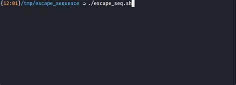 Escape Sequence For Bash Script Or A Funny Way To Print Things By Francoisd Medium