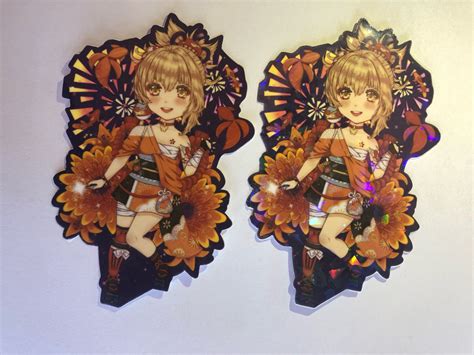 Yoimiya Naganohara Genshin Impact Sticker Etsy