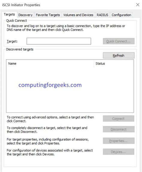 Configure Iscsi Initiator On Windows Server 2019 Computingforgeeks