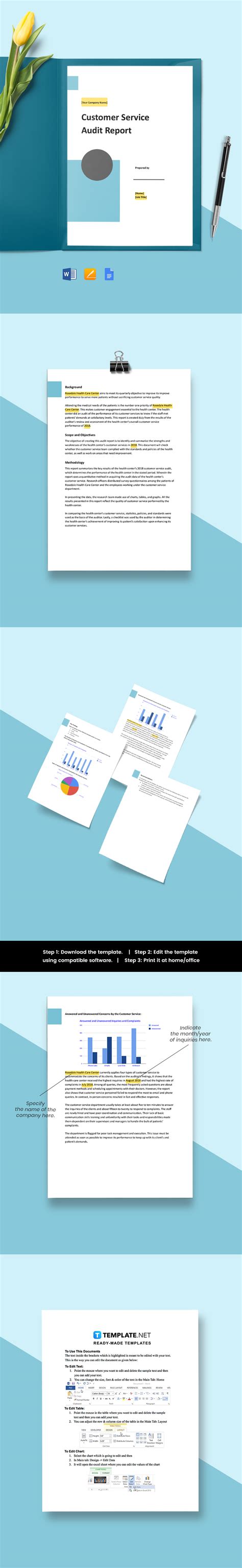 Free Customer Service Audit Report Template Google Docs Word Template Net