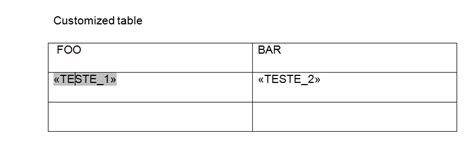 Net Populate Table In Word Document Template With Table Using C