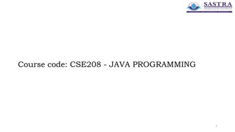 Java Ppt Classintroductionclassobjectsppt