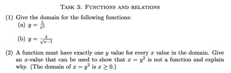 Solved Give The Domain For The Following Functions A Chegg Com