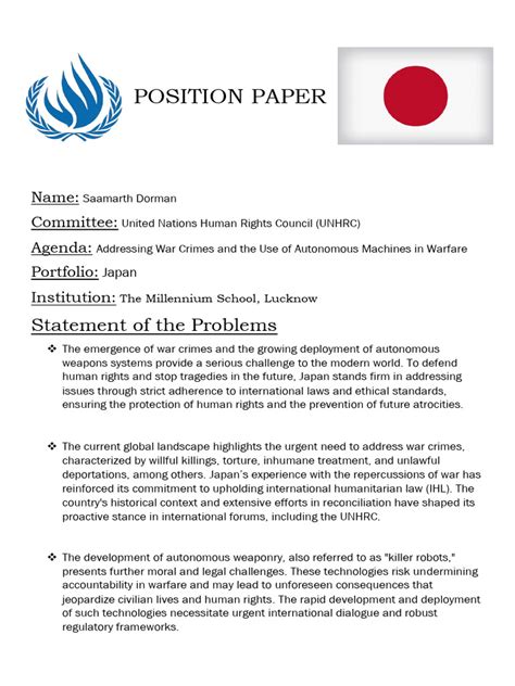Proposition Paper Final One Pdf War Crime Peacekeeping