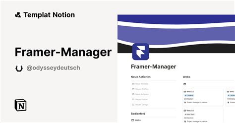 Templat Framer Manager Notion Marketplace
