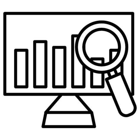 시장 통계 터 일러스트레이션 프리미엄 벡터