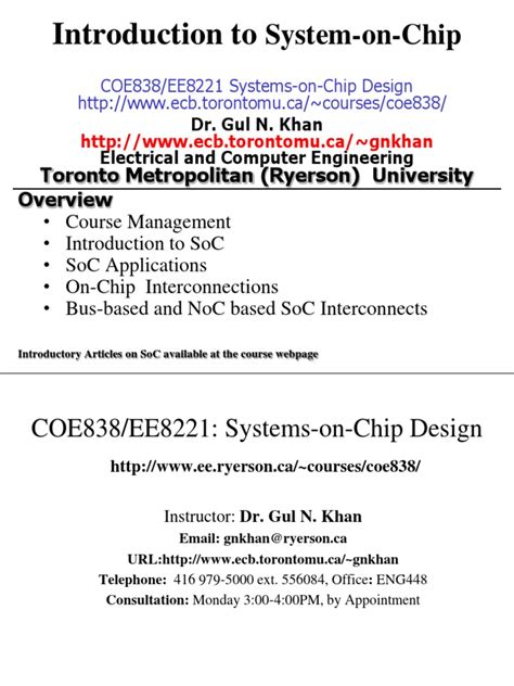 Introduction To System On Chip Pdf System On A Chip Multi Core Processor