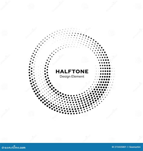 Halftone Circle Pattern Border Frame Of Black Dots Stock Vector Illustration Of Black Banner
