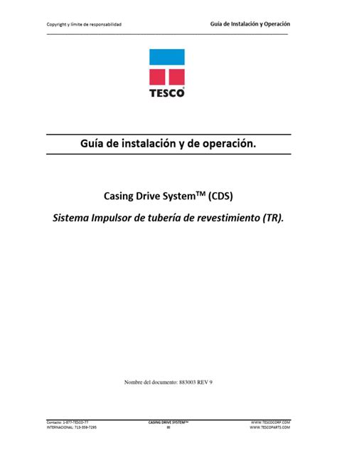 883003 9 Guia De Instalacion Y Operacion Español Descargar Gratis Pdf Ingeniería