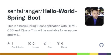 GitHub Sentairanger Hello World Spring Boot This Is A Basic Spring Boot Application With HTML