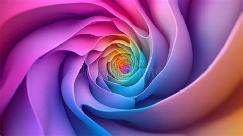 Colorful Abstract Pastel Swirled Background Creating A Hypnotic