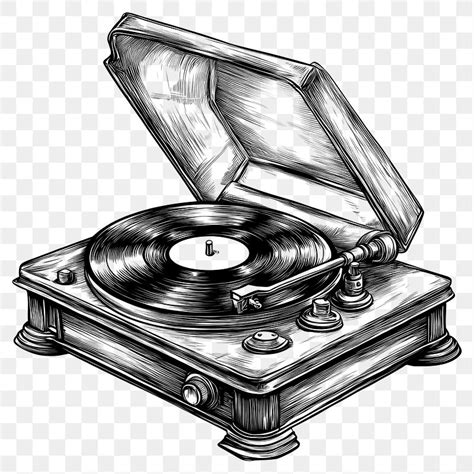 Png Vinyl Record Player Black Free Png Rawpixel